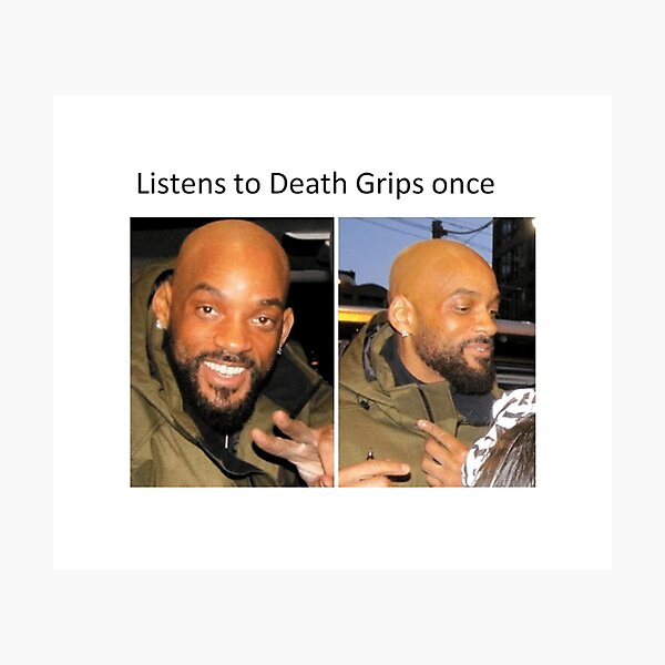 "DEATH GRIPS FUNNY MC RIDE MEME WILL SMITH" Photographic Print by ...