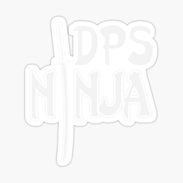 "DPS Ninja Funny RPG Class Rogue Mage Ranger MMO" Sticker for Sale by ...