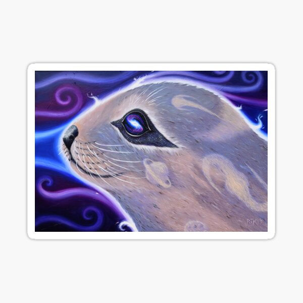 "Astral Seal in Otter Space" Sticker by RJKpoyp | Redbubble