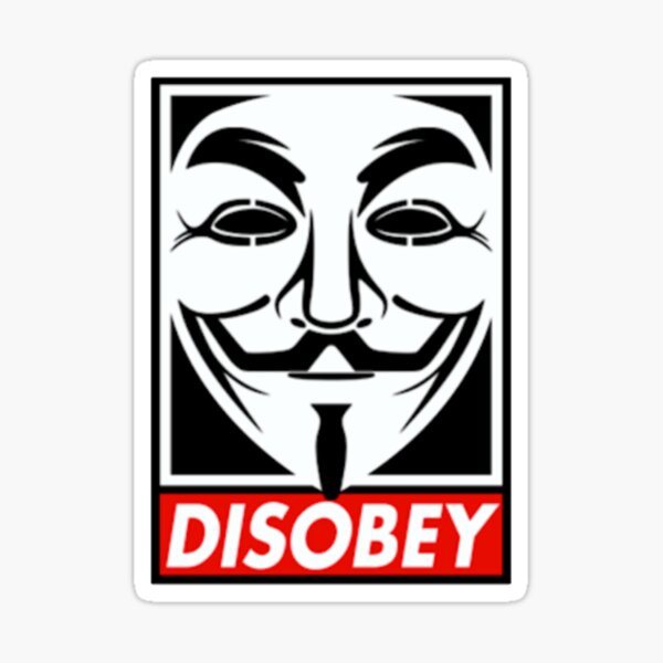 Disobey Stickers | Redbubble