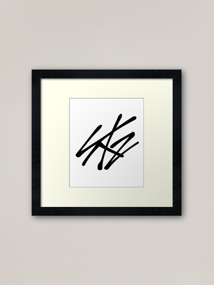 "KPOP STRAY KIDS SKZ STAY FANDOM LOGO" Framed Art Print by LySaVN ...