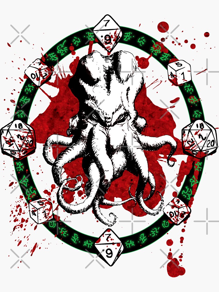 "cthulhu summoning circle" Sticker for Sale by Deckard255 | Redbubble