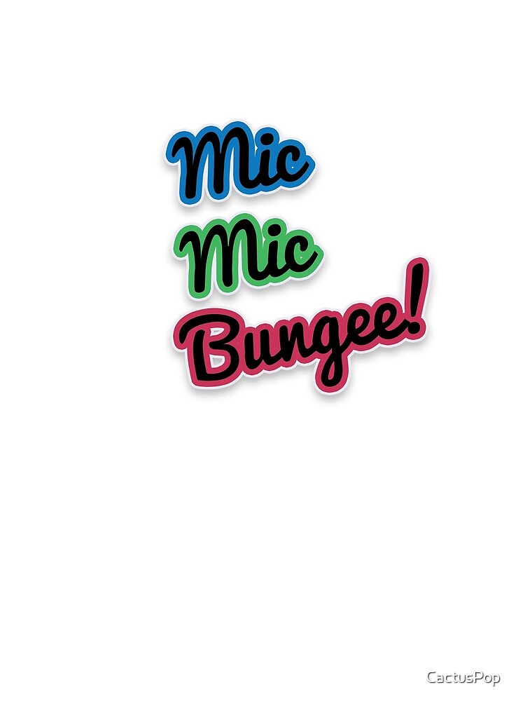 "Mic Mic Bungee - BTS" by CactusPop | Redbubble