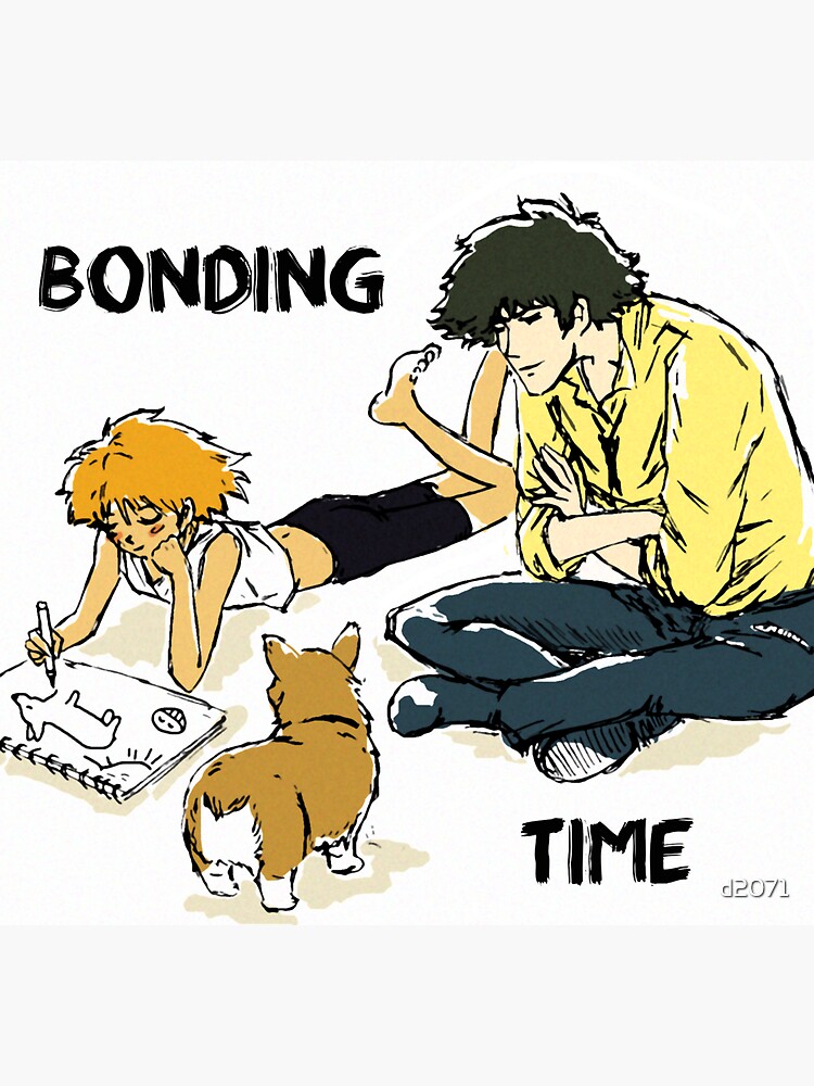 "Bonding Time" Sticker by d2071 | Redbubble