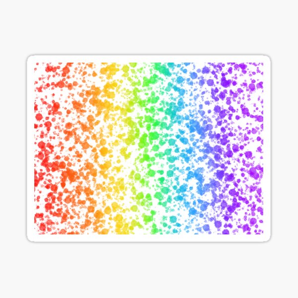 "Rainbow splatter" Sticker by tothemoons | Redbubble
