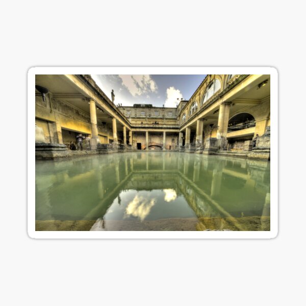 "The Roman Baths" Sticker by hawkie | Redbubble