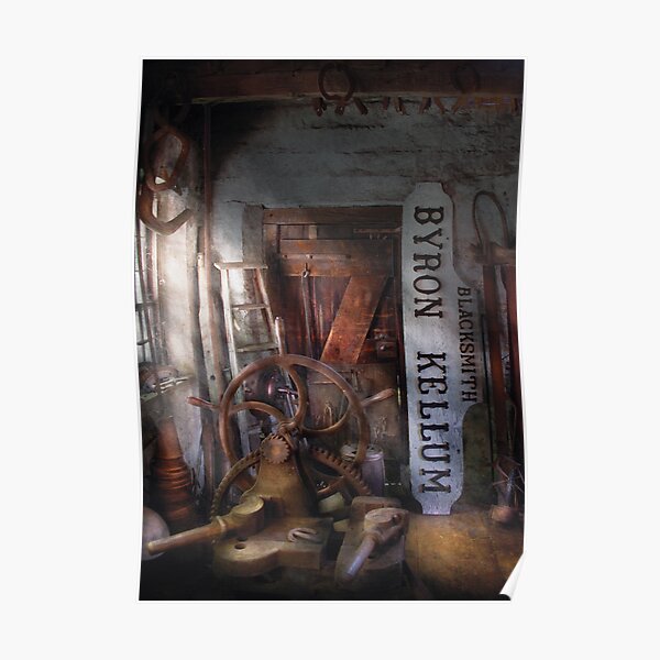 "Black Smith - Byron Kellum Blacksmith" Poster for Sale by mikesavad ...