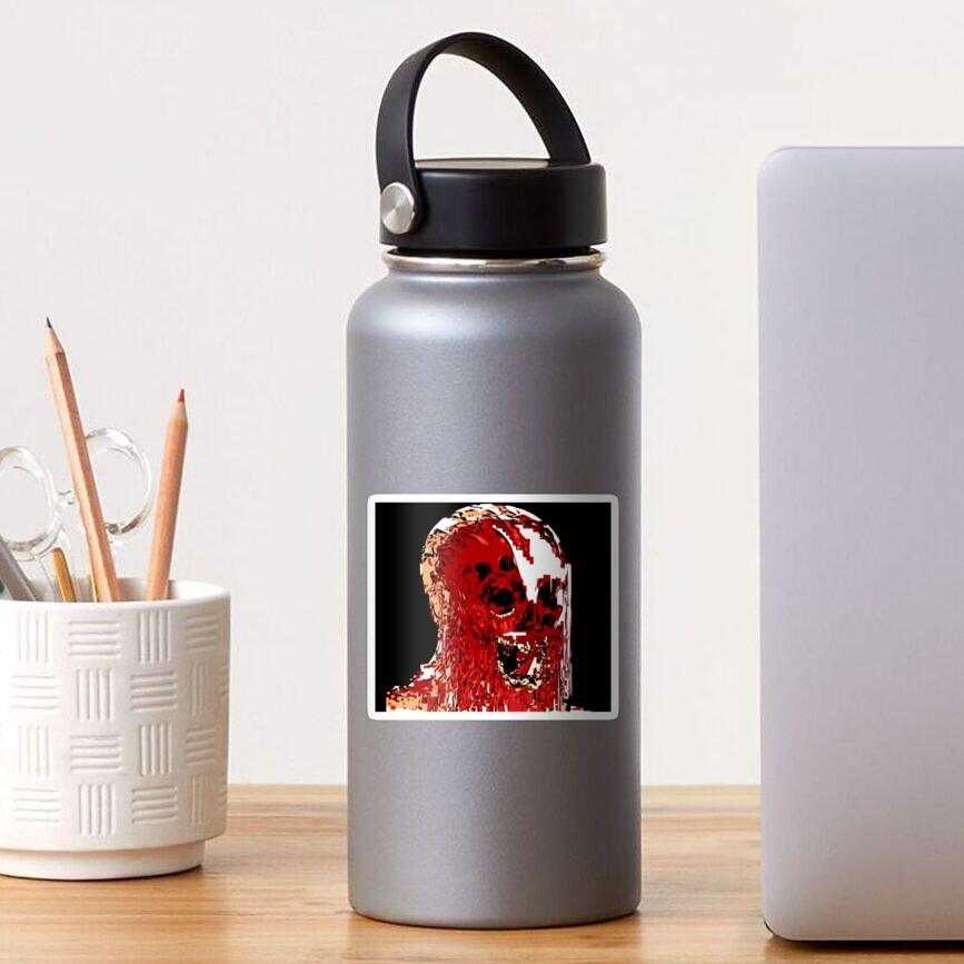 "Pink wojak scream horror" Sticker for Sale by AlderV | Redbubble