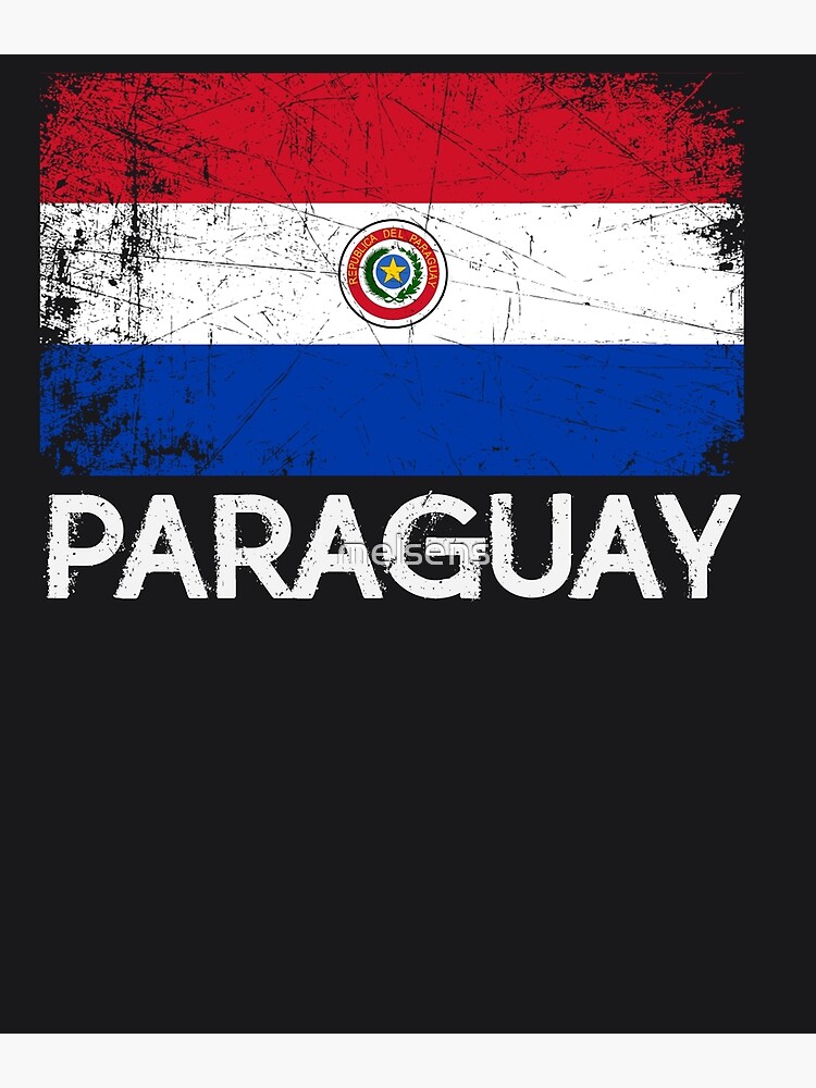 "Paraguayan Flag Design | Vintage Made In Paraguay Gift" Poster for ...