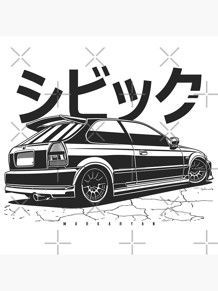 "Civic Type R EK" Poster for Sale by OlegMarkaryan | Redbubble
