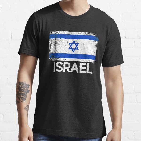 "Israeli Flag Design | Vintage Made In Israel Gift" T-shirt for Sale by ...
