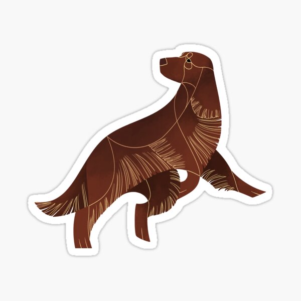 "Year of the Dog - Field Spaniel" Sticker by Kelgrid | Redbubble