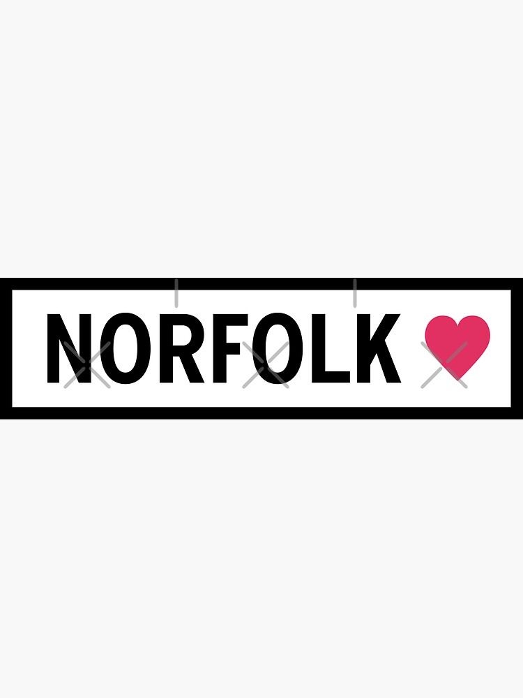 "Norfolk" Sticker for Sale by homelove | Redbubble