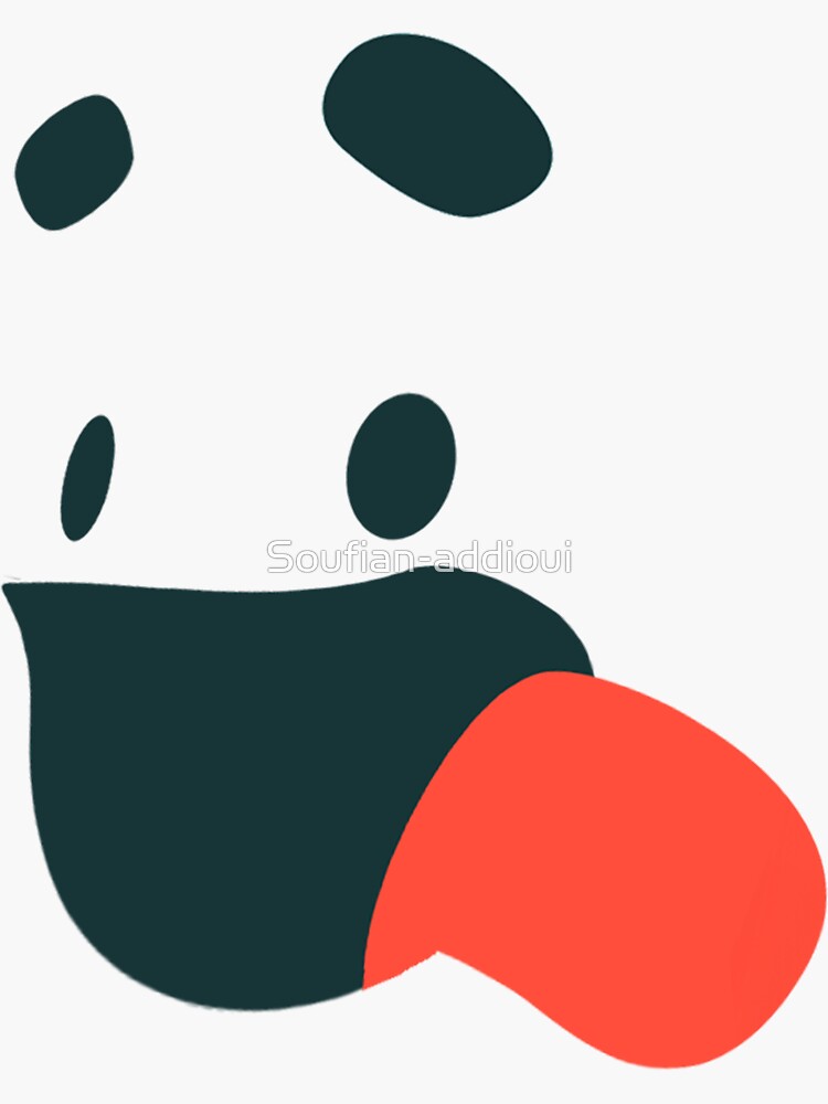 "cute hungry face " Sticker for Sale by Soufian-addioui | Redbubble