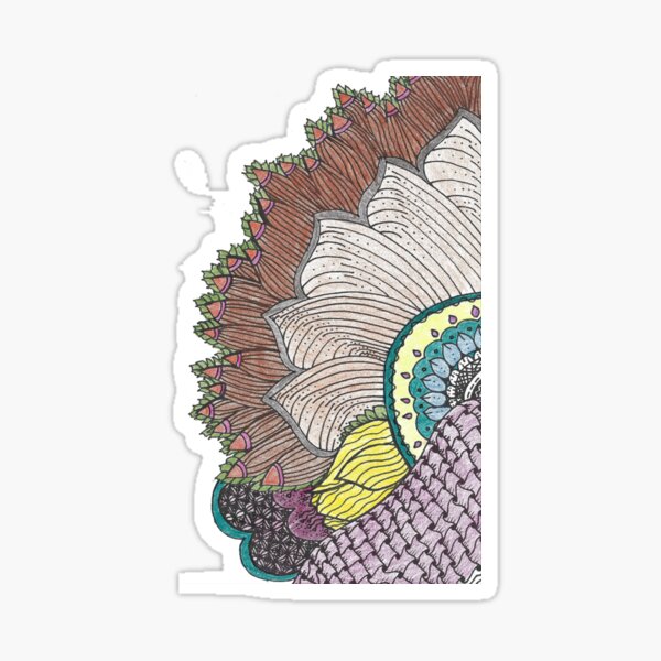 "Floral Doodle" Sticker for Sale by CrystalRaen | Redbubble