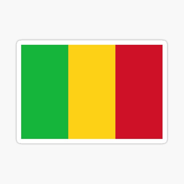 "Flag of Mali" Sticker by MrsFlags | Redbubble