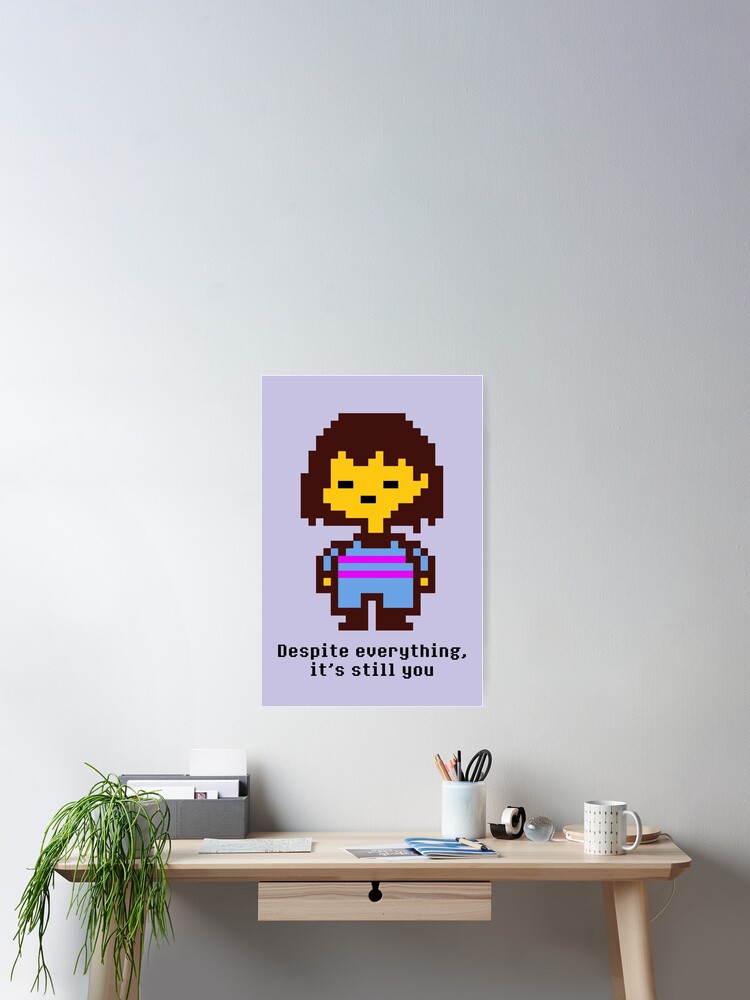 "Undertale Frisk - HD original" Poster for Sale by drlurking | Redbubble