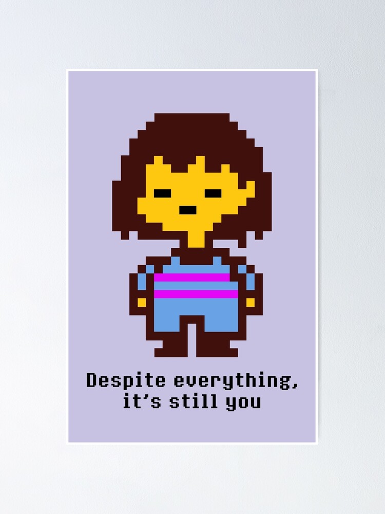 "Undertale Frisk - HD original" Poster for Sale by drlurking | Redbubble