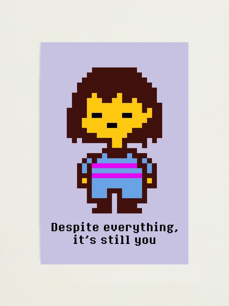 "Undertale Frisk - HD original" Photographic Print by drlurking | Redbubble