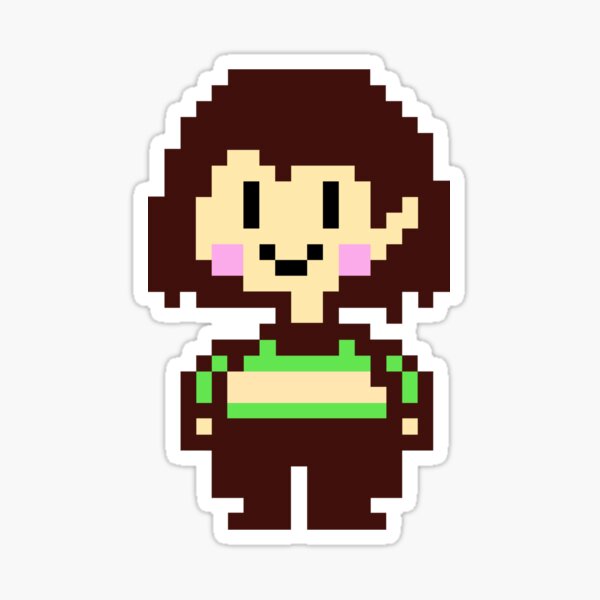 "Undertale Chara - HD original" Sticker by drlurking | Redbubble