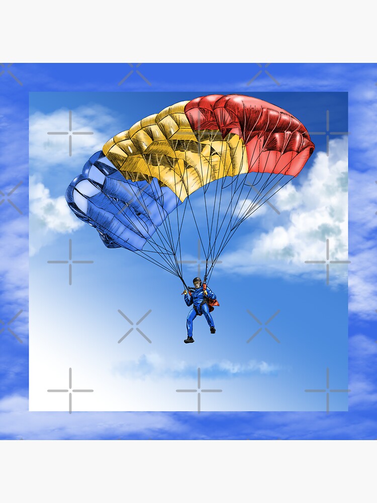 "parachute" Sticker for Sale by sibosssr | Redbubble