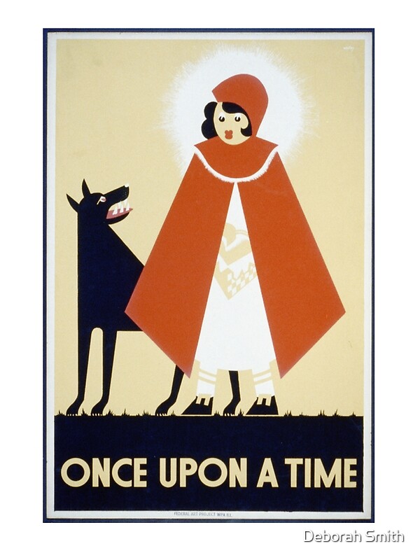 "ONCE UPON A TIME. RED RIDING HOOD AND THE WOLF" by deborahsmith ...