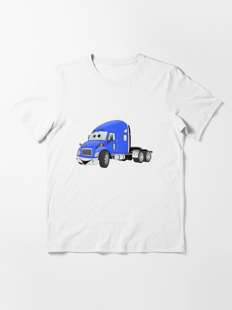 "Semi Truck Blue Cartoon" T-shirt for Sale by Graphxpro | Redbubble ...