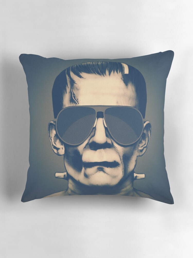 "FRANKENSTEIN" Pillow for Sale by BobbyG305 | Redbubble