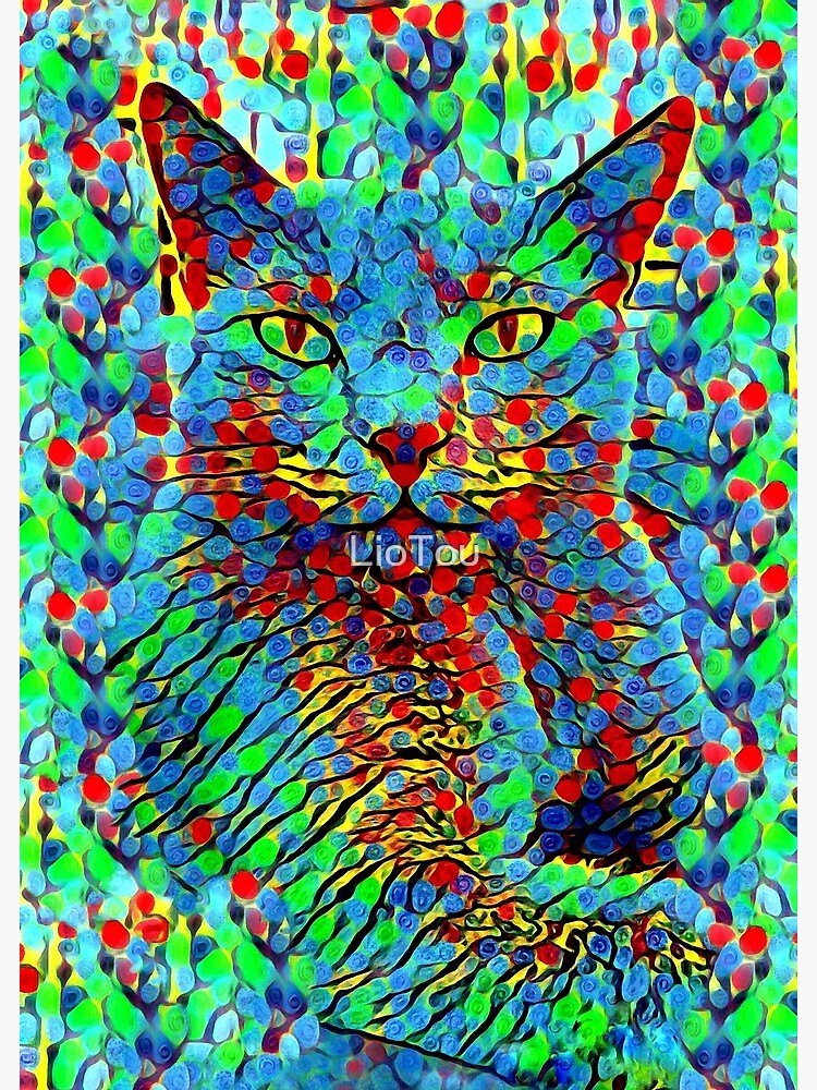 "CAT POINT PAINTING" Poster for Sale by fuxart | Redbubble