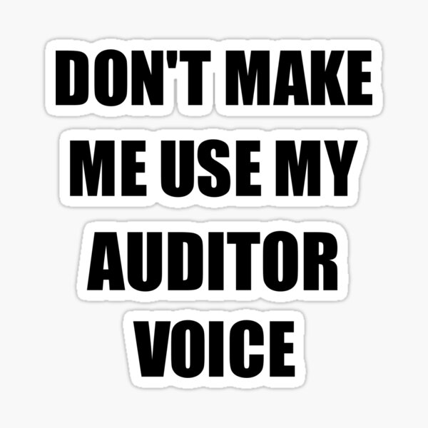 Auditor Stickers | Redbubble