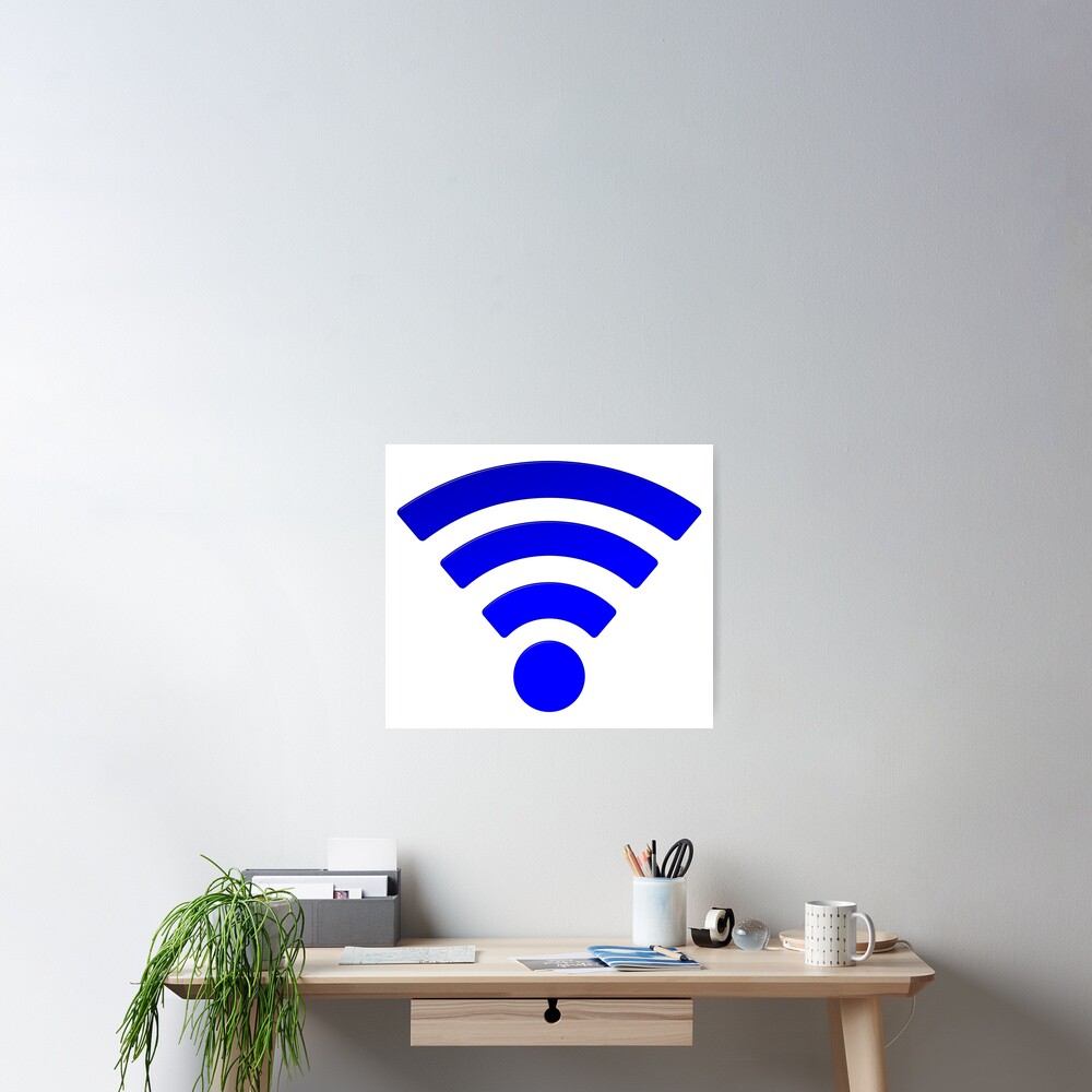 "WiFi Signal Logo" Poster for Sale by MarkUK97 | Redbubble
