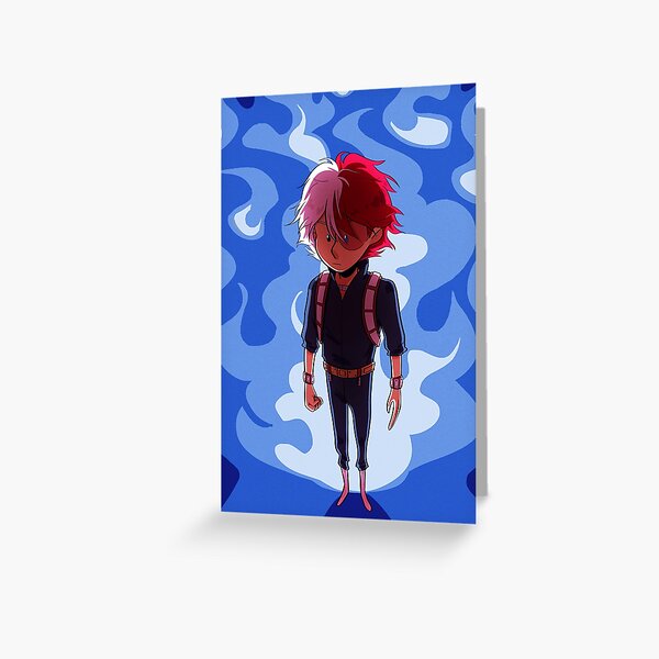 "Blue Fire Todoroki" Greeting Card for Sale by suntails | Redbubble