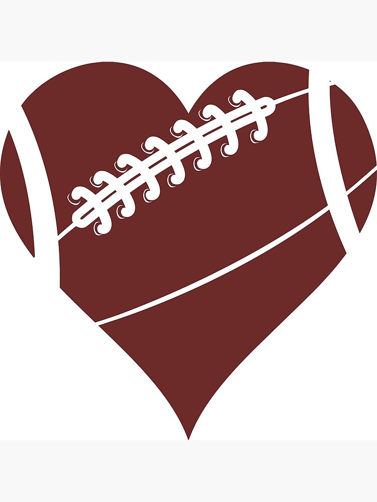 "Football Heart" Photographic Print for Sale by PepaAnaRB | Redbubble