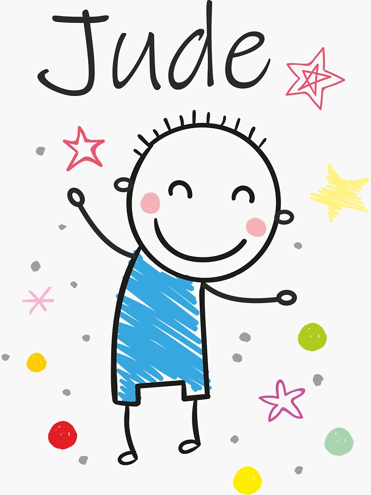 "Jude" Sticker for Sale by oleo79 | Redbubble