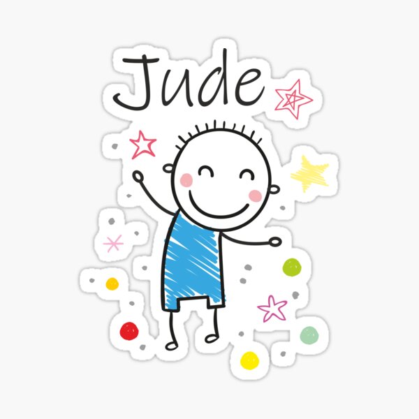"Jude" Sticker for Sale by oleo79 | Redbubble
