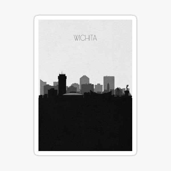 "Travel Posters | Destination: Wichita" Sticker by geekmywall | Redbubble