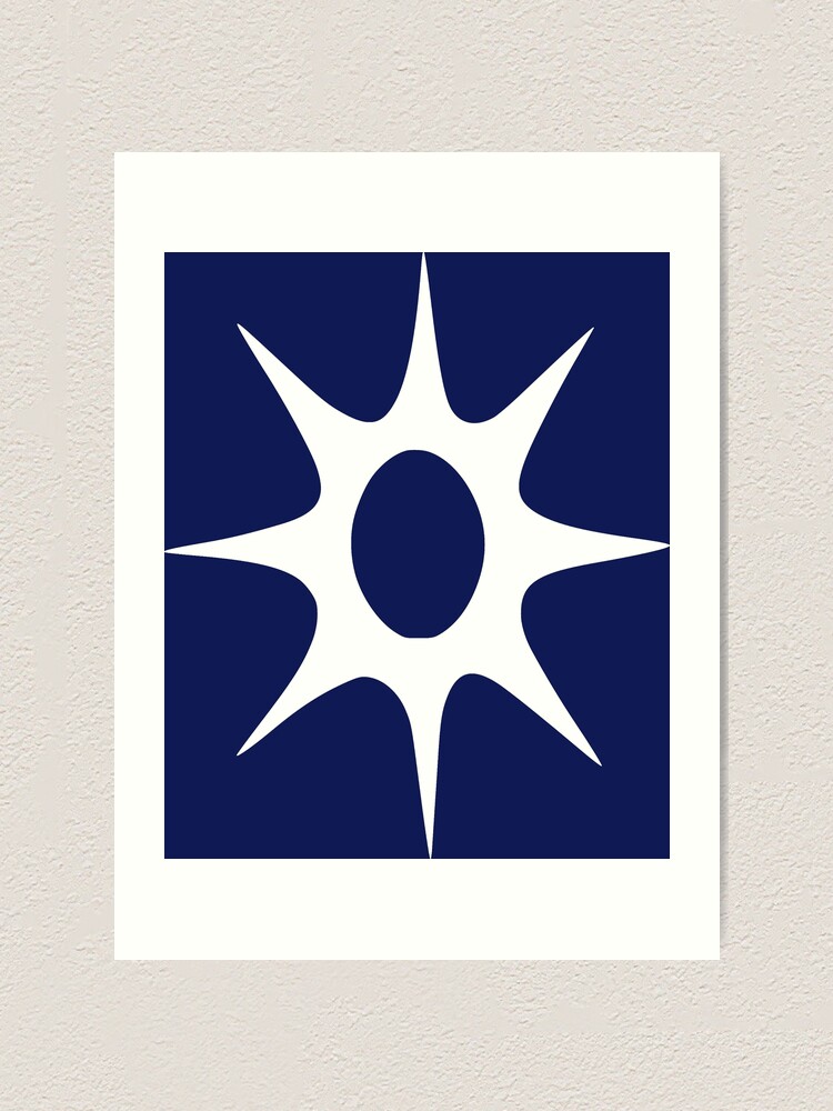 "Nsoromma Adinkra Symbol Of Guardianship & Stars" Art Print for Sale by ...