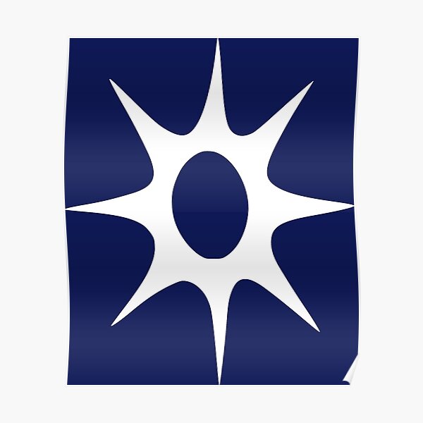 "Nsoromma Adinkra Symbol Of Guardianship & Stars" Poster for Sale by ...