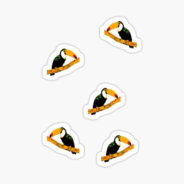 "Toucans" Sticker by AsKartongs | Redbubble