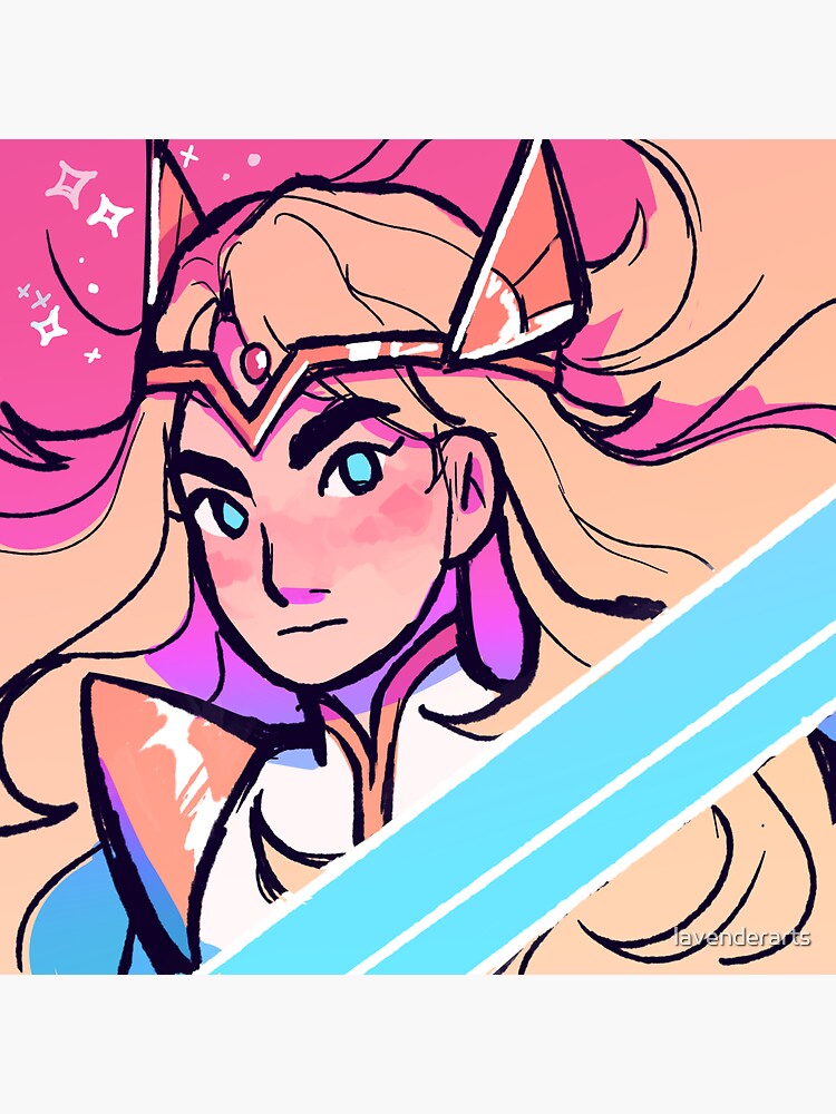 "She-Ra" Sticker for Sale by lavenderarts | Redbubble