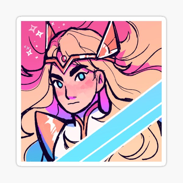 "She-Ra" Sticker for Sale by lavenderarts | Redbubble
