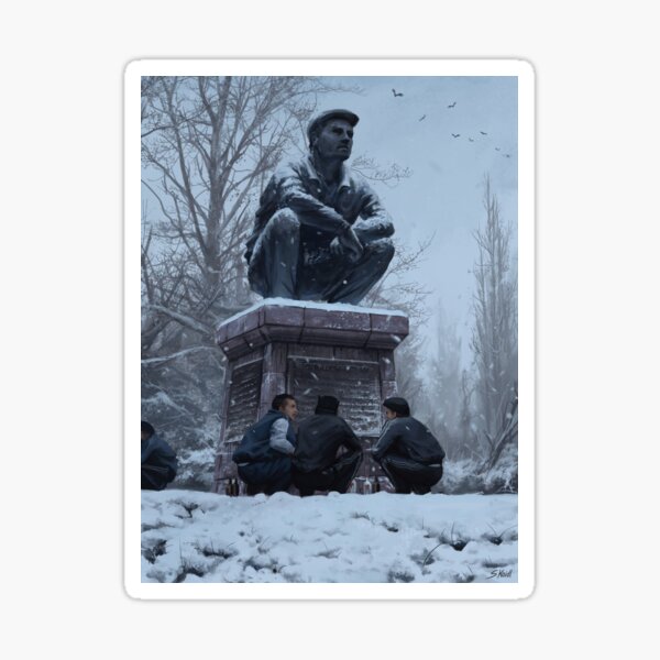 "The great gopnik statue" Sticker by Koidl | Redbubble
