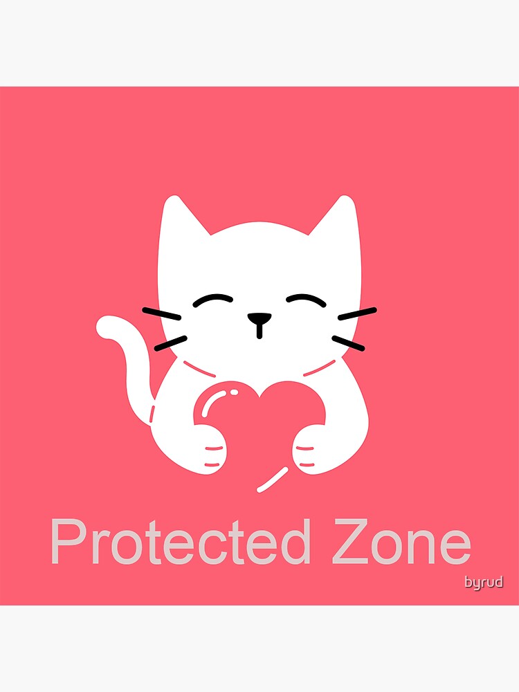 "Protected Zone" Sticker for Sale by byrud | Redbubble