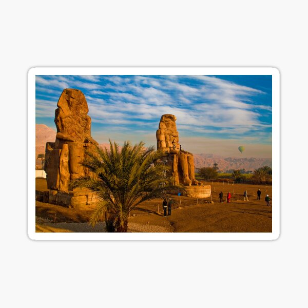 "Egypt. Luxor. Colossi of Memnon." Sticker for Sale by vadim19 | Redbubble