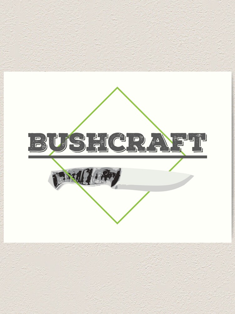 "Bushcraft Knife" Art Print for Sale by wolfiegirlx | Redbubble