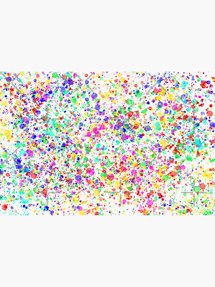 "Abstract multi coloured paint splatter effect " Sticker for Sale by ...