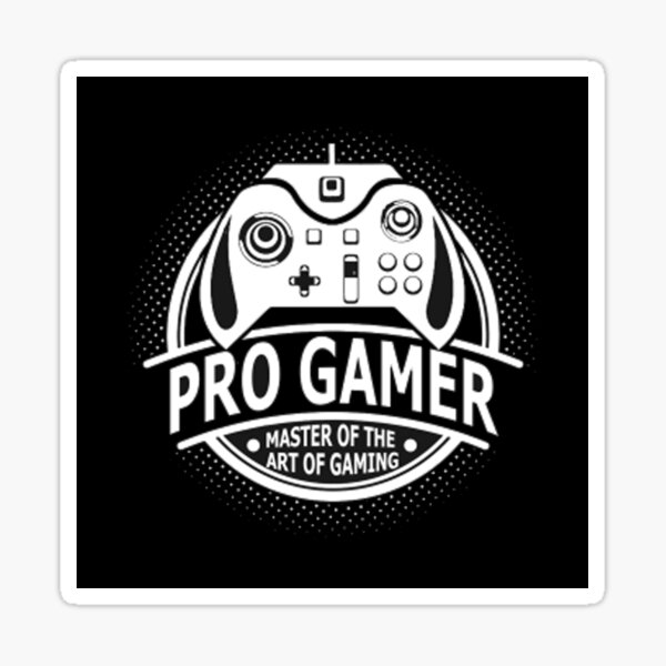 "Pro Gamer" Sticker for Sale by markmcg777 | Redbubble