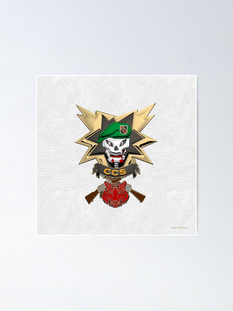 "Command and Control South - MACV-SOG CCS Patch over White Leather ...