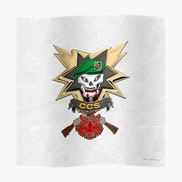 "Command and Control South - MACV-SOG CCS Patch over White Leather ...