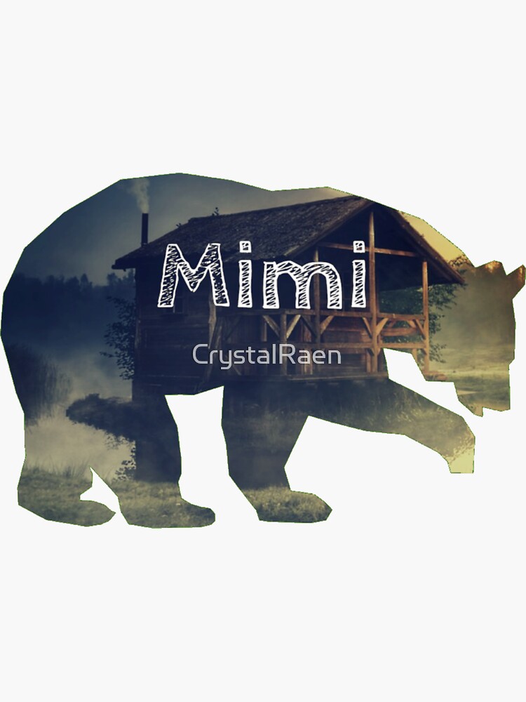"Mimi Bear" Sticker for Sale by CrystalRaen | Redbubble